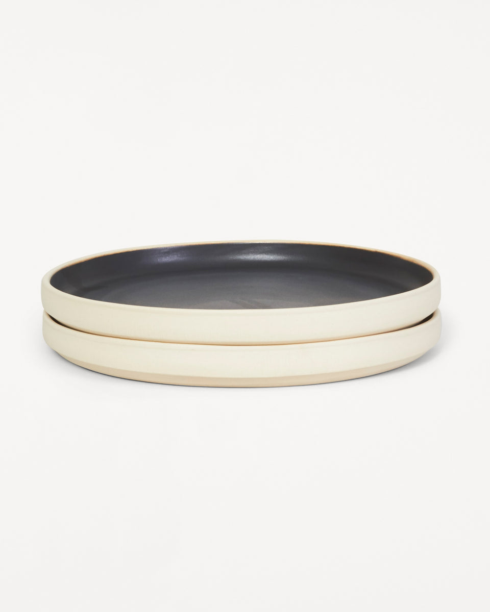 FRAMA OTTO CERAMIC PLATE SET OF TWO | BLACK | LARGE – 180 The Store